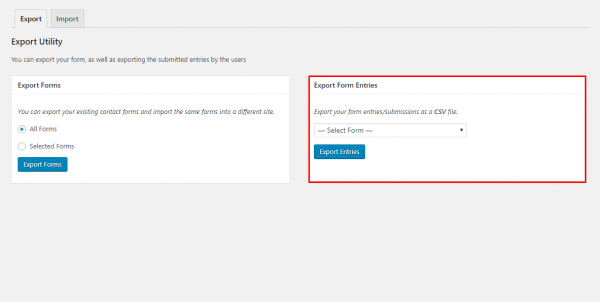 How to Export Entries or Submissions to CSV File | weForms Pro
