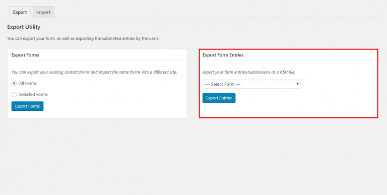 How to Export Entries or Submissions to CSV File | weForms Pro