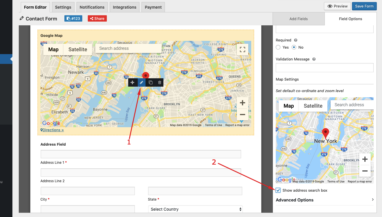Address Field | weForms Pro