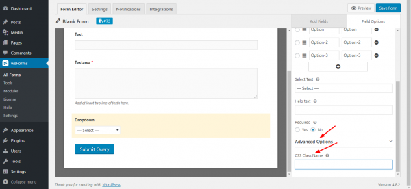 Drop-down | weForms Pro