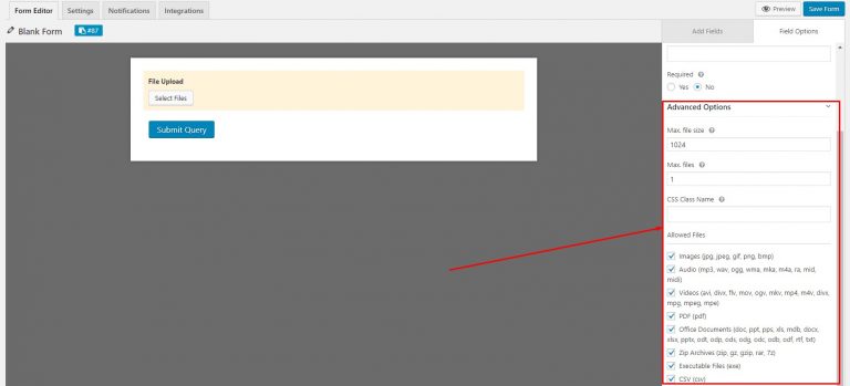 File Upload | weForms Pro