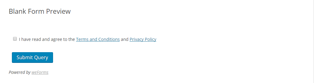 Terms & Conditions | weForms Pro